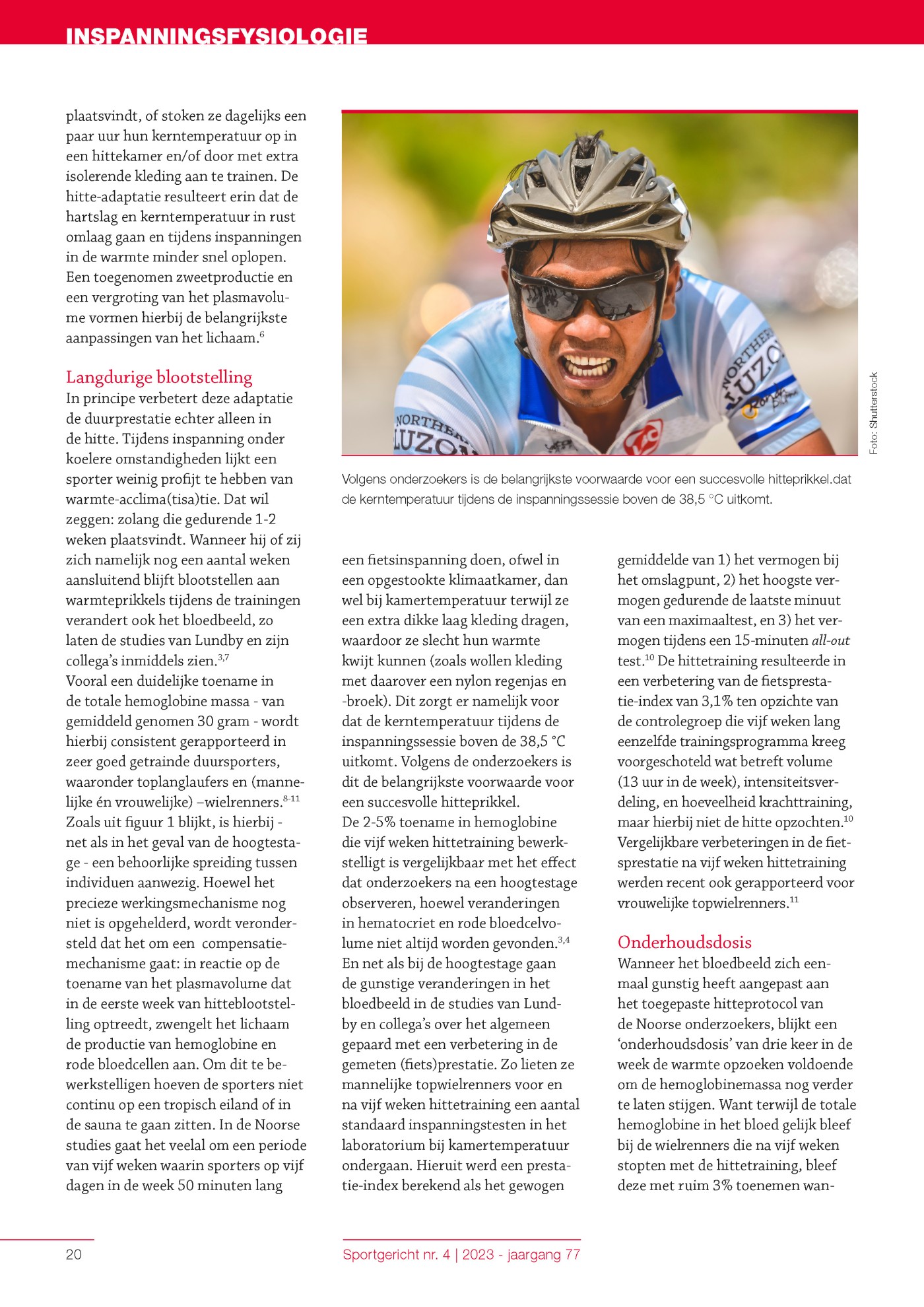 Hittetraining: alternatief voor de hoogtestage? - Sportieq - Gezond Sporten